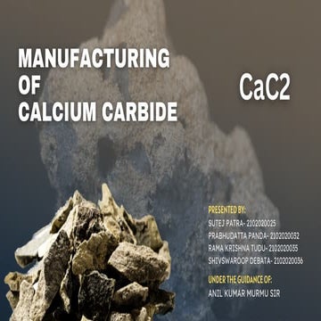 Manufacturing of Calcium Carbide.pdf