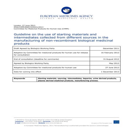 GMP EU annex 2 | PDF