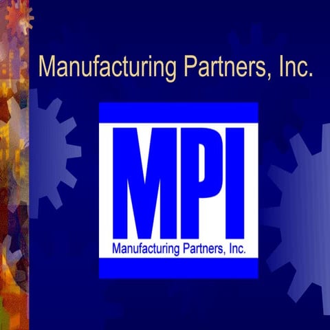 Manufacturing Partners, Inc. | PPT