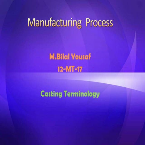 Manufacturing process | PPT