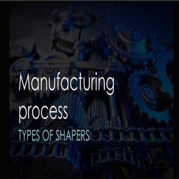 Shaping, planing and slotting operations | PDF