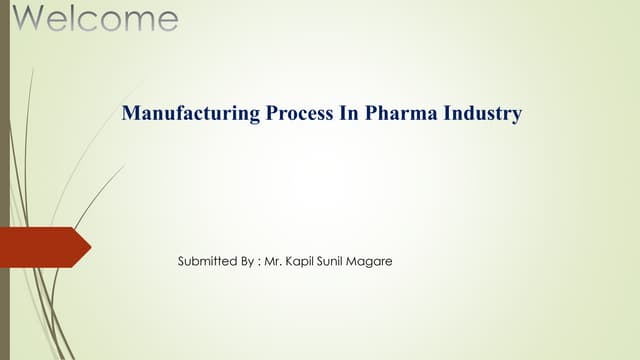 Process Flow of Pharma Companies | PDF