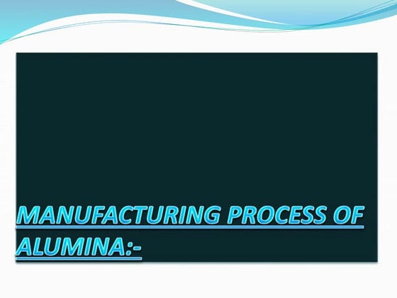 8 alumina | PPTX | Chemistry | Science