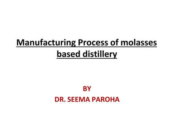 Production of alcohol | PPTX