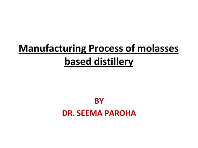 Production of alcohol | PPTX
