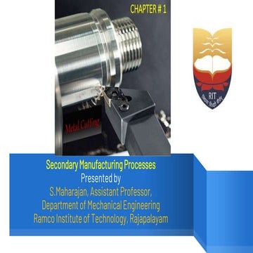 MANUFACTURING TECHNOLOGY - METAL CUTTING THEORY.pptx