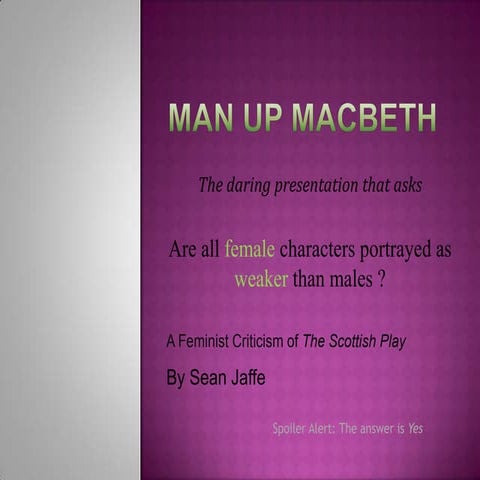 Macbeth character analysis | PPTX