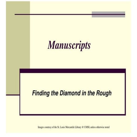 Manuscripts | PPT