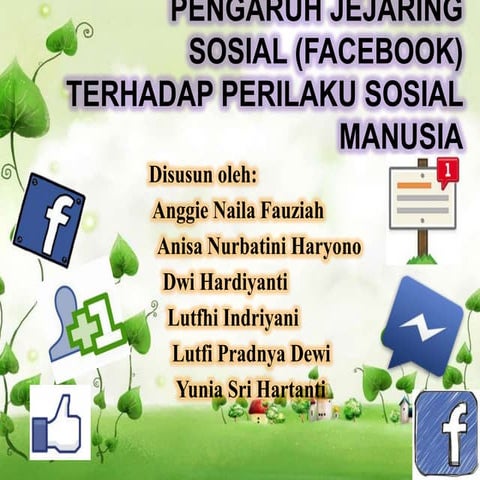Pengaruh Penggunaan Situs Jejaring Sosial Facebook Terhadap Perilaku Sosial Manusia pada ...