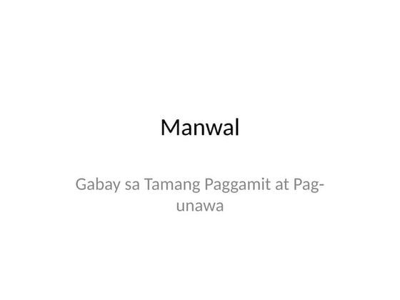 Pagsulat ng Manwal.pptx