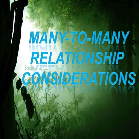 Many to many relationship | PPT