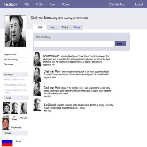Mao facebook | PPT | Politics