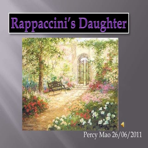 Rappaccini's daughter | PPT