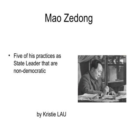 Mao zedong | PPT