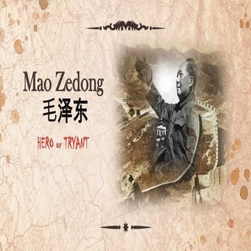 Mao Zedong Chinese Leader Revolutionary | PPTX