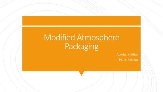 Controlled atmosphere and modified atmosphere storage | PPT