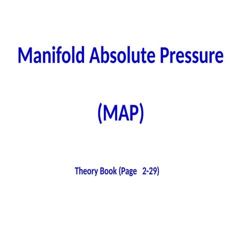 Manifold Absolute Pressure asdaasdasdddd | PPTX