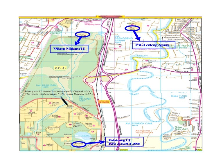 Peta UI dan Trayek Angkutan