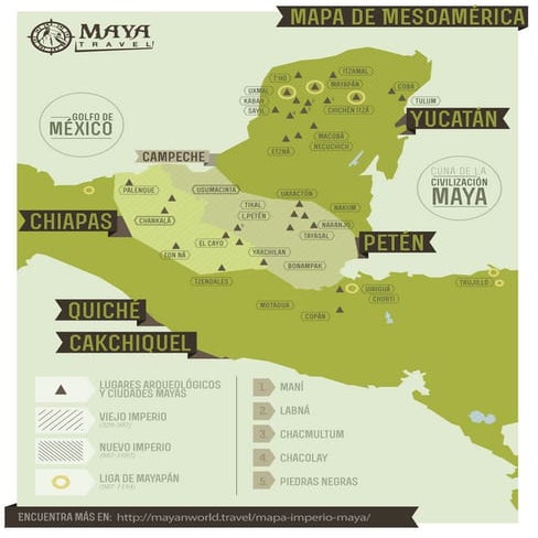 Mapa De Los Mayas