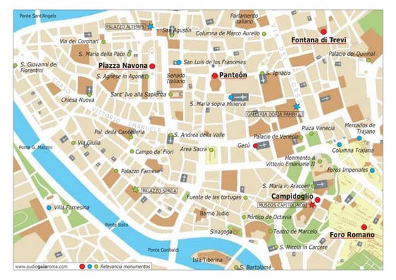 Mapa roma-monumentos | PDF