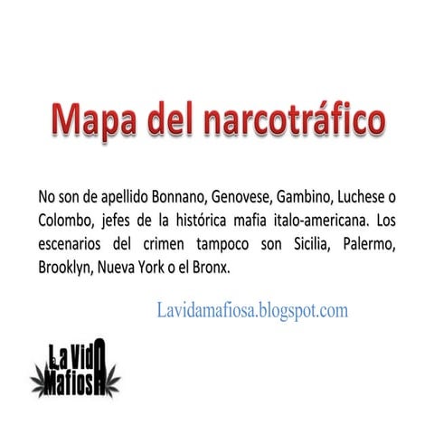 Mapa Del Narcotrafico En Mexico Ppt