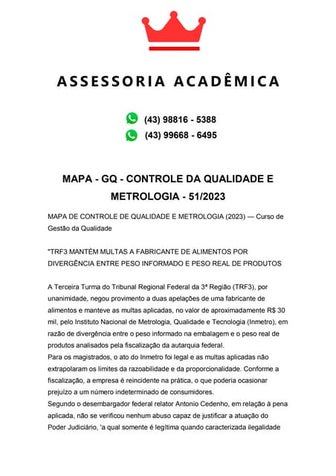MAPA DE CONTROLE DE QUALIDADE E METROLOGIA.docx