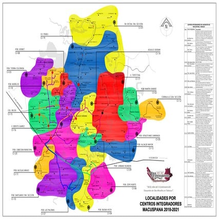 mapa de macuspana tabasco por centro integrador | PDF
