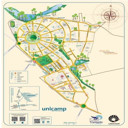 Mapa campus unicamp | PDF