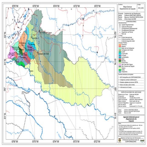 Mapa caquetá | PDF