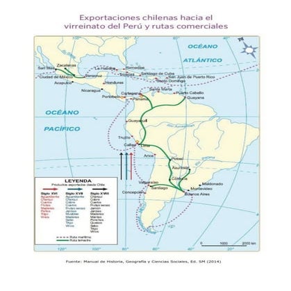 Mapa comercio chile colonial | DOCX