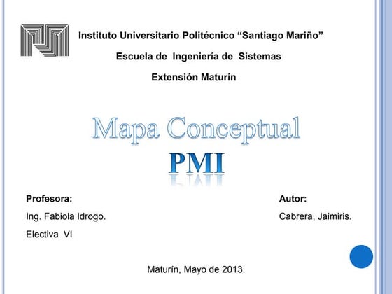 Mapa conceptual PMI | PPT