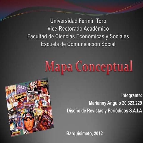 Mapa conceptual. diseño de revistas y periodicos | PPTX