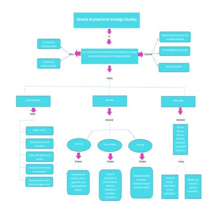 Mapa conceptual gerencia de proyectos(1) | PDF | Education