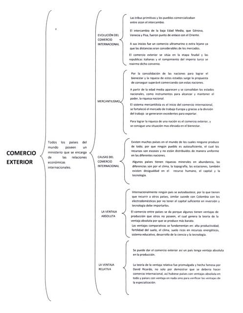 Mapa mental comercio exterior | PPTX