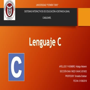Lenguaje c | PPTX