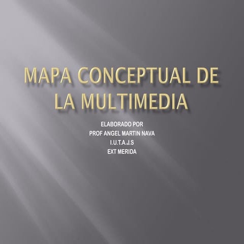 Mapa conceptual de la multimedia | PDF