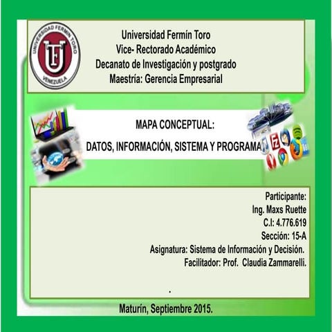 Mapa conceptual de sistema de información... (maxs ruette) | PPTX