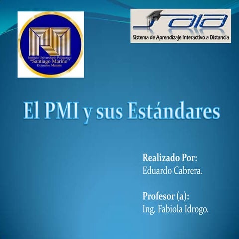 Mapa conceptual el pmi y sus estandares | PPTX