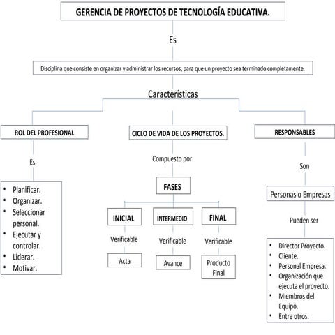 Mapa conceptual gerencia de proyectos.maira | PPT