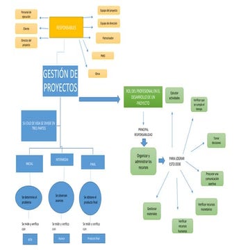 Mapa conceptual gestion de proyectos | PPTX