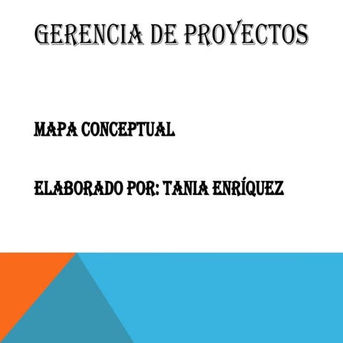 Mapa conceptual proyectos | PPTX