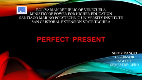 Mapa conceptual present perfect luz celmar garcia | PPT