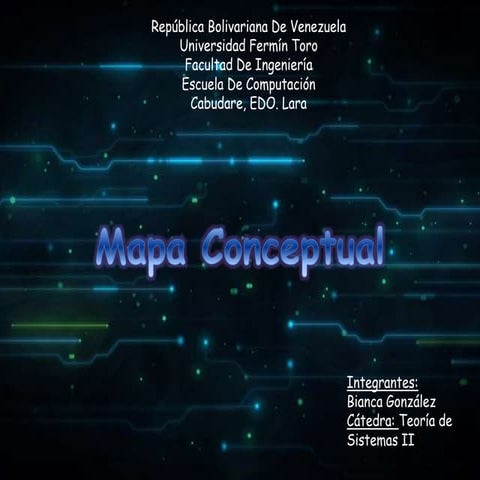 Mapa conceptual teoria de sistemas 2 | PPTX