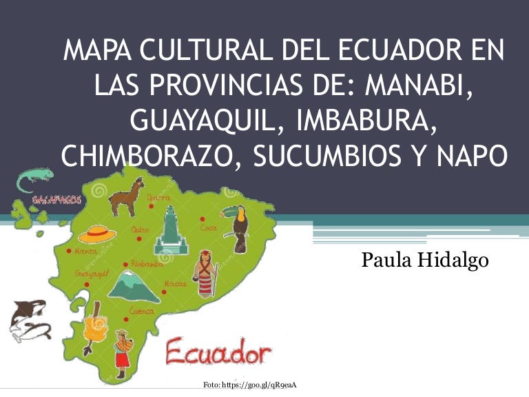 Mapa cultural del ecuador