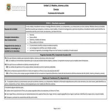 Prontuario primero grado ciencia | PDF