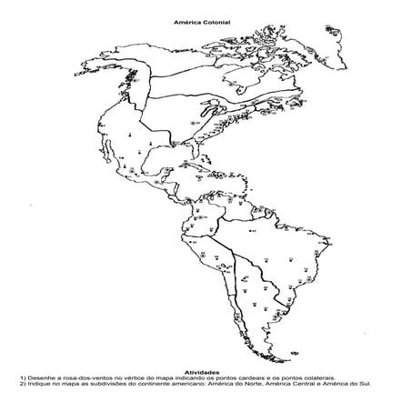 Mapa da América Colonial | PDF