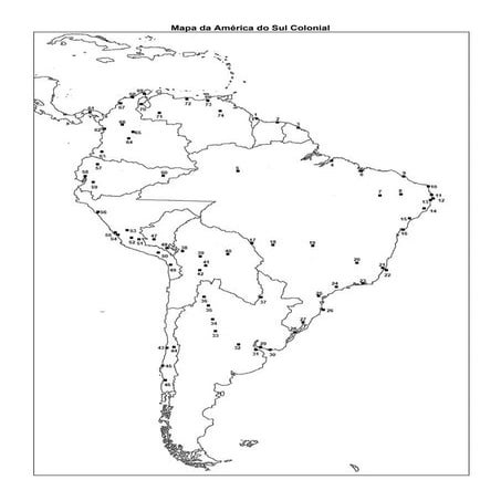 Mapa da América Colonial | PDF