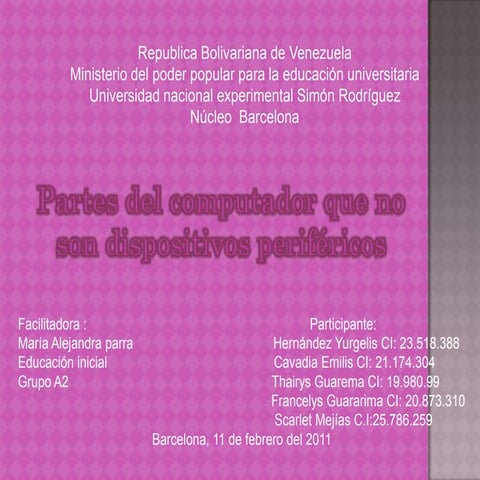dispositivos no perifericos | PPTX | Computer Peripherals | Computing
