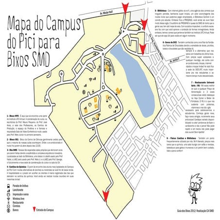 Guia dos Bixos 2012: Verso/Mapa do Pici | PDF