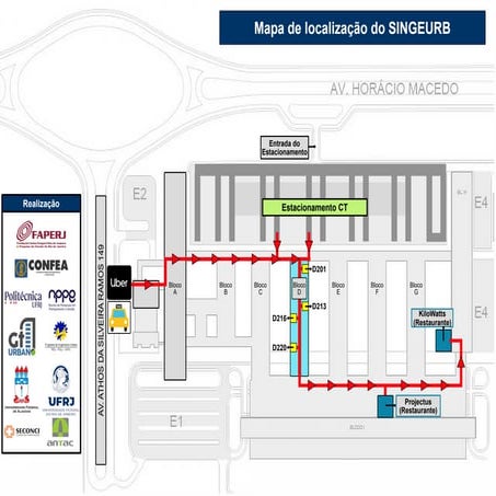 Mapa do evento com as indicações necessárias | PDF